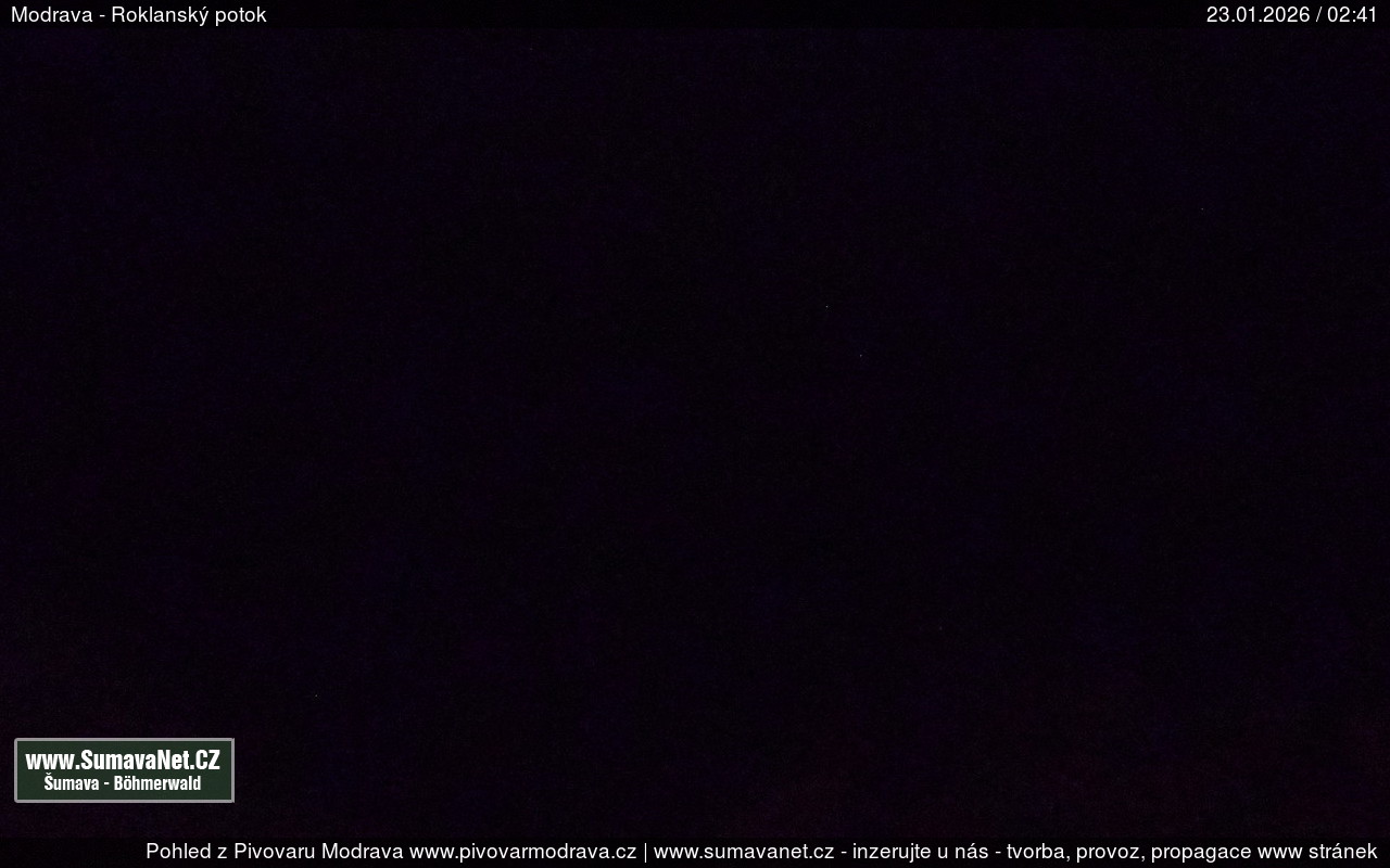 WEBKAMERA MODRAVA - ROKLANSKÝ POTOK | Šumava Net.CZ