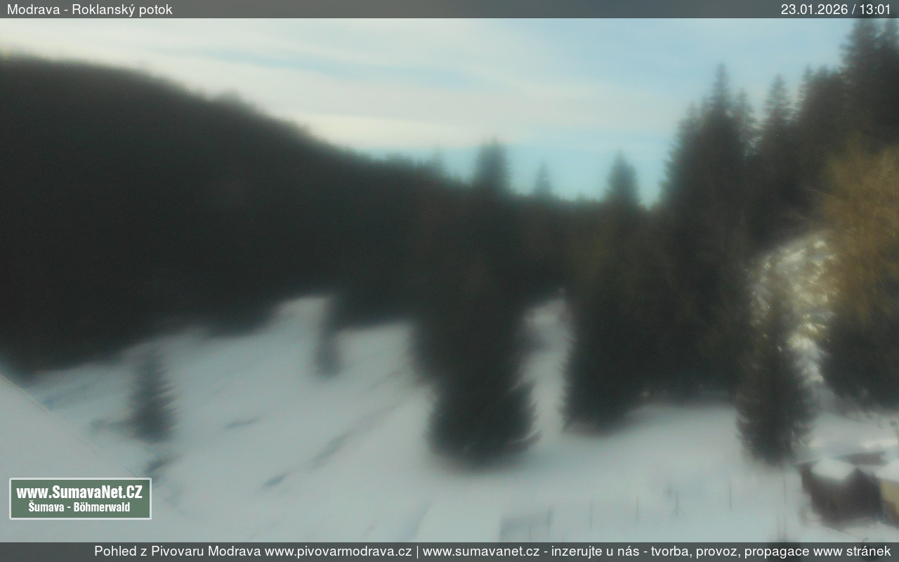 WEBKAMERA MODRAVA - ROKLANSKÝ POTOK | Šumava Net.CZ