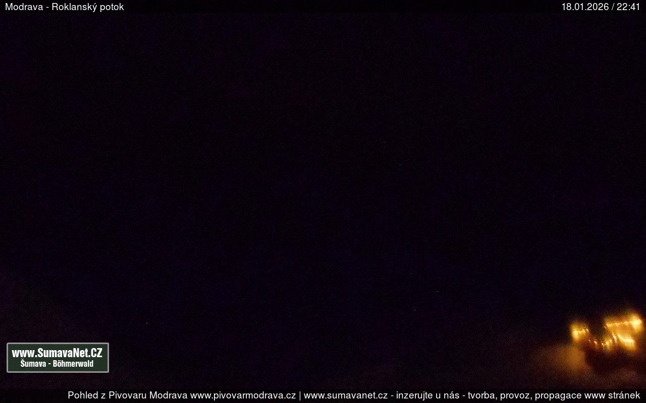 Modrava - Roklanský potok - Kamera - Webkamera - | lyžování.cz