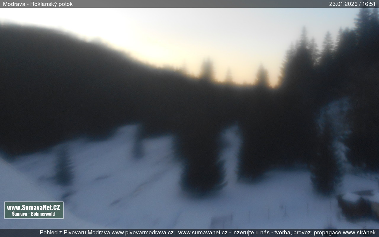 WEBKAMERA MODRAVA - ROKLANSKÝ POTOK | Šumava Net.CZ