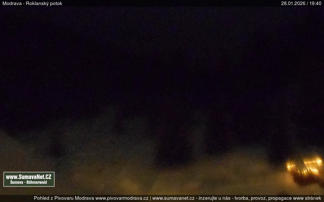 WEBKAMERA MODRAVA - ROKLANSKÝ POTOK | Šumava Net.CZ