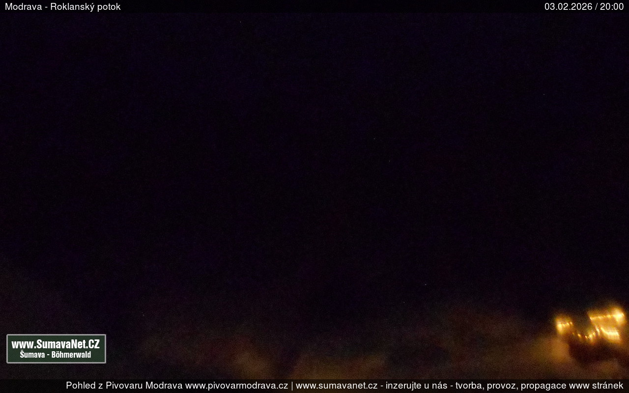 WEBKAMERA MODRAVA - ROKLANSKÝ POTOK | Šumava Net.CZ