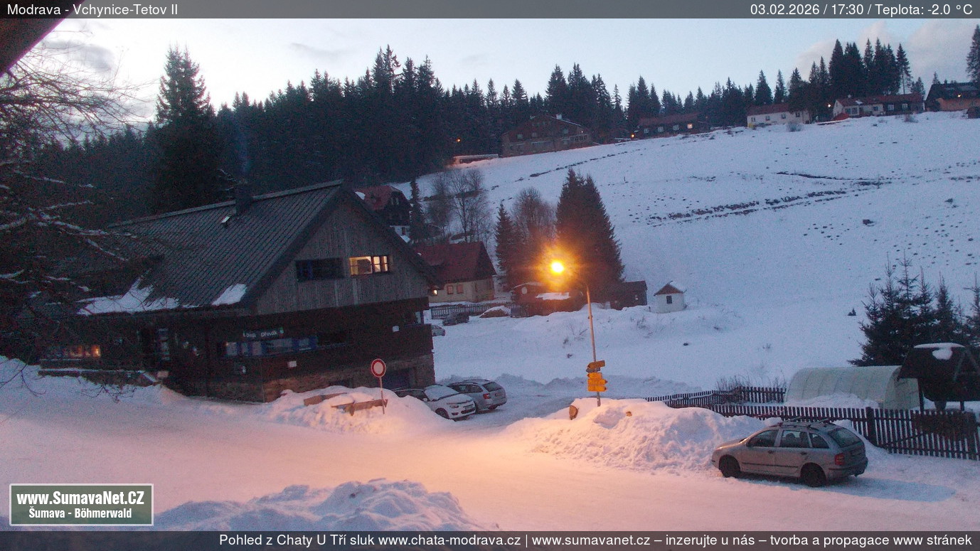 WEBKAMERA MODRAVA - VCHYNICE-TETOV II | Šumava Net.CZ