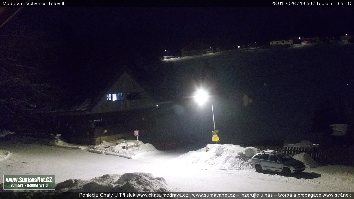 WEBKAMERA MODRAVA - VCHYNICE-TETOV II | Šumava Net.CZ
