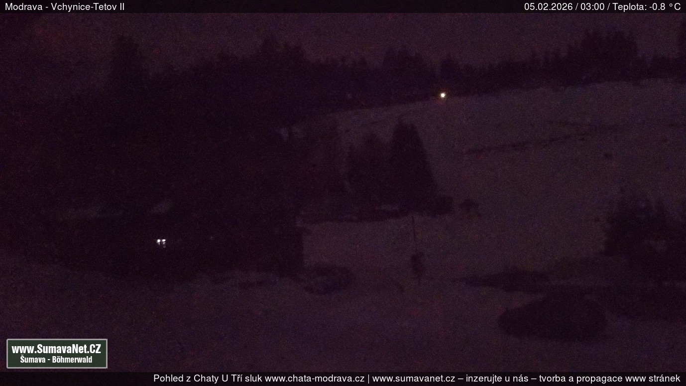 WEBKAMERA MODRAVA - VCHYNICE-TETOV II | Šumava Net.CZ