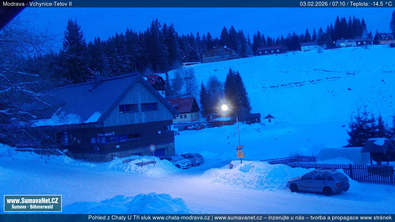 WEBKAMERA MODRAVA - VCHYNICE-TETOV II | Šumava Net.CZ