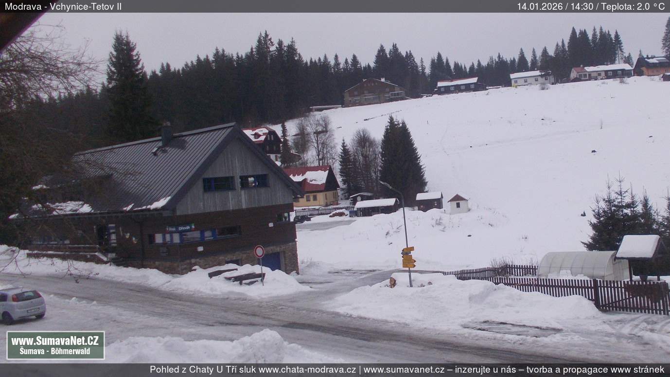 WEBKAMERA MODRAVA - VCHYNICE-TETOV II | Šumava Net.CZ