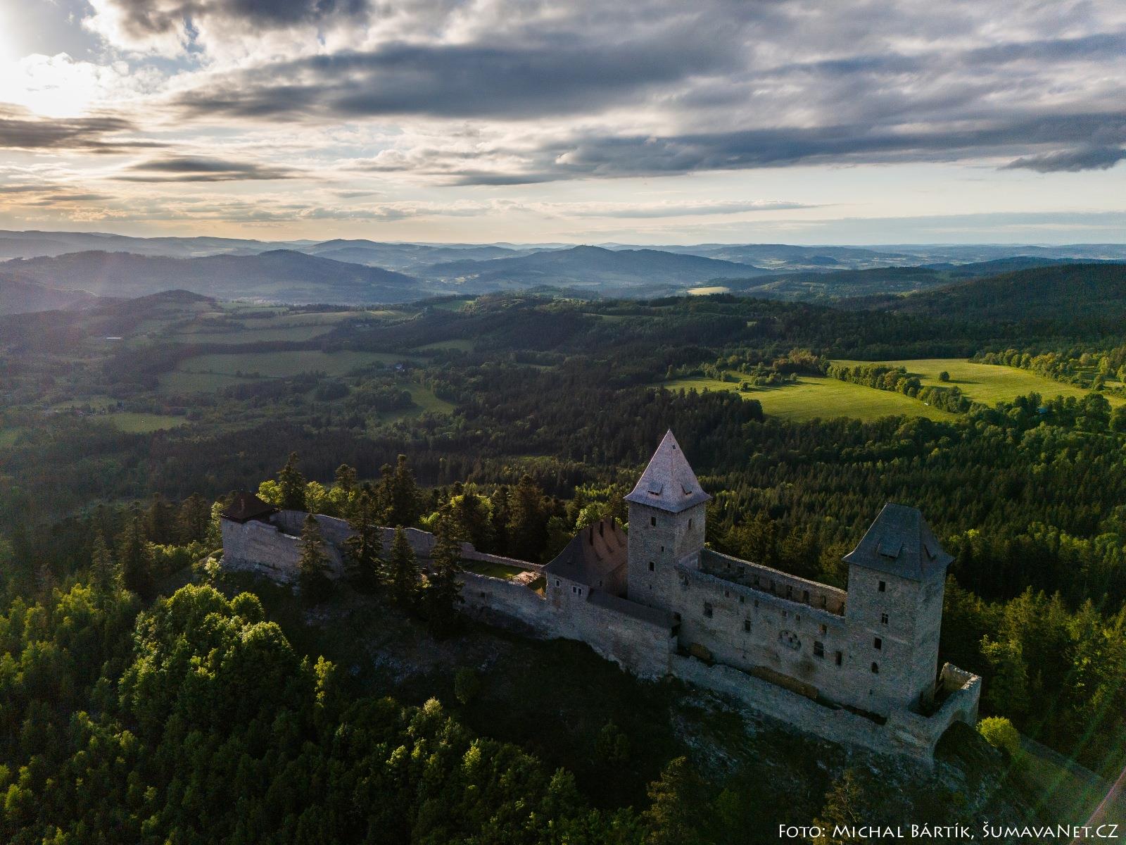 Kašperk z nebe | Böhmerwald Net.DE - Sumava Net.CZ