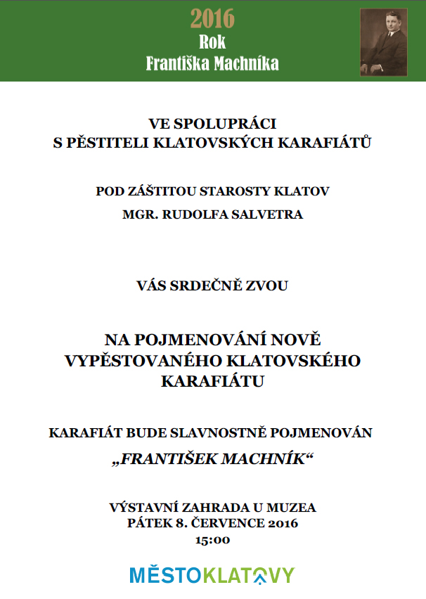 František Machník bude mít svou odrůdu klatovských karafiátů | Šumava ...