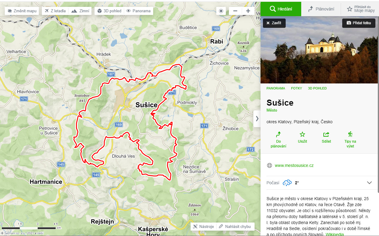 Umíte snadno zjistit hranice libovolné obce či okresu? | Šumava Net.CZ
