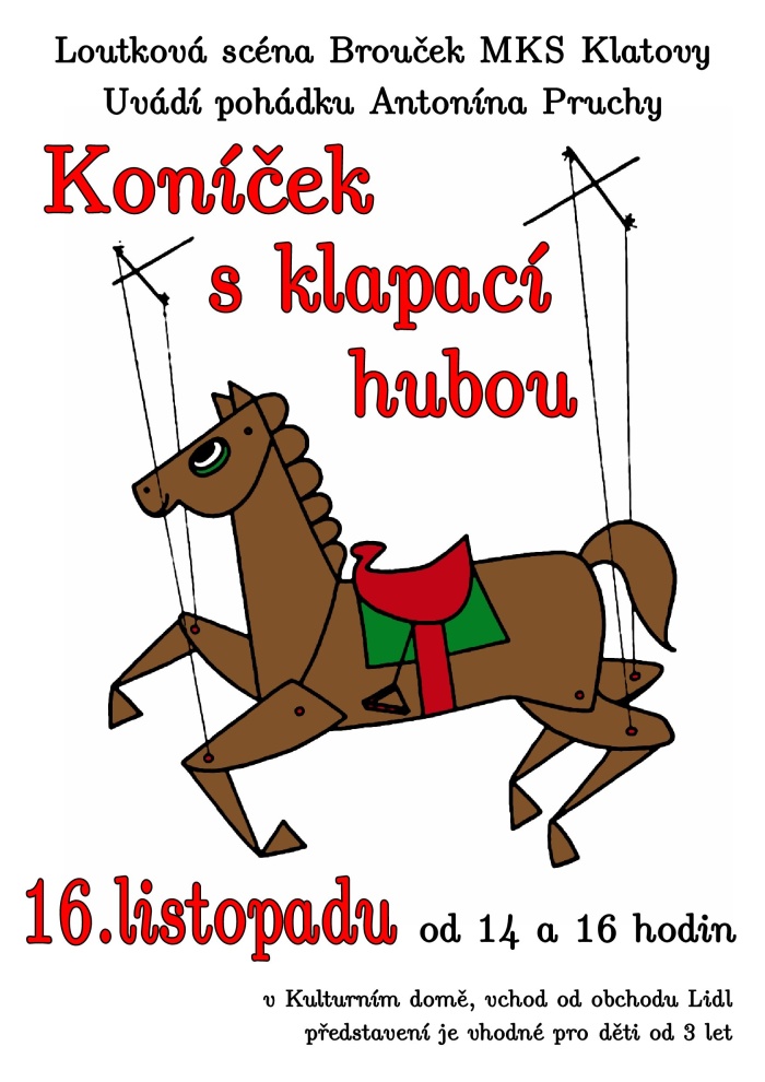 KONÍČEK S KLAPACÍ HUBOU | Šumava Net.CZ